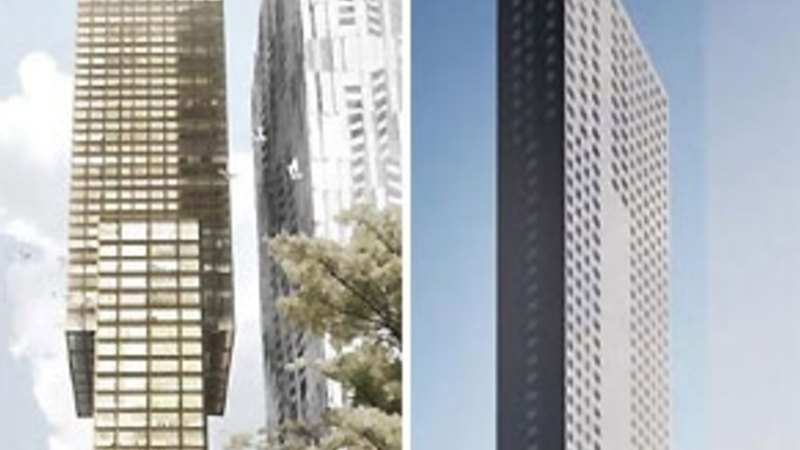 Twisted skyscraper makes way for straight design on Franklin Street