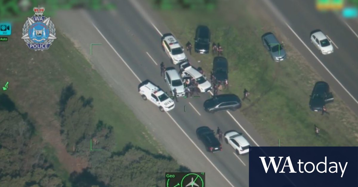 Perth police chase: Extraordinary vision released by WA Police