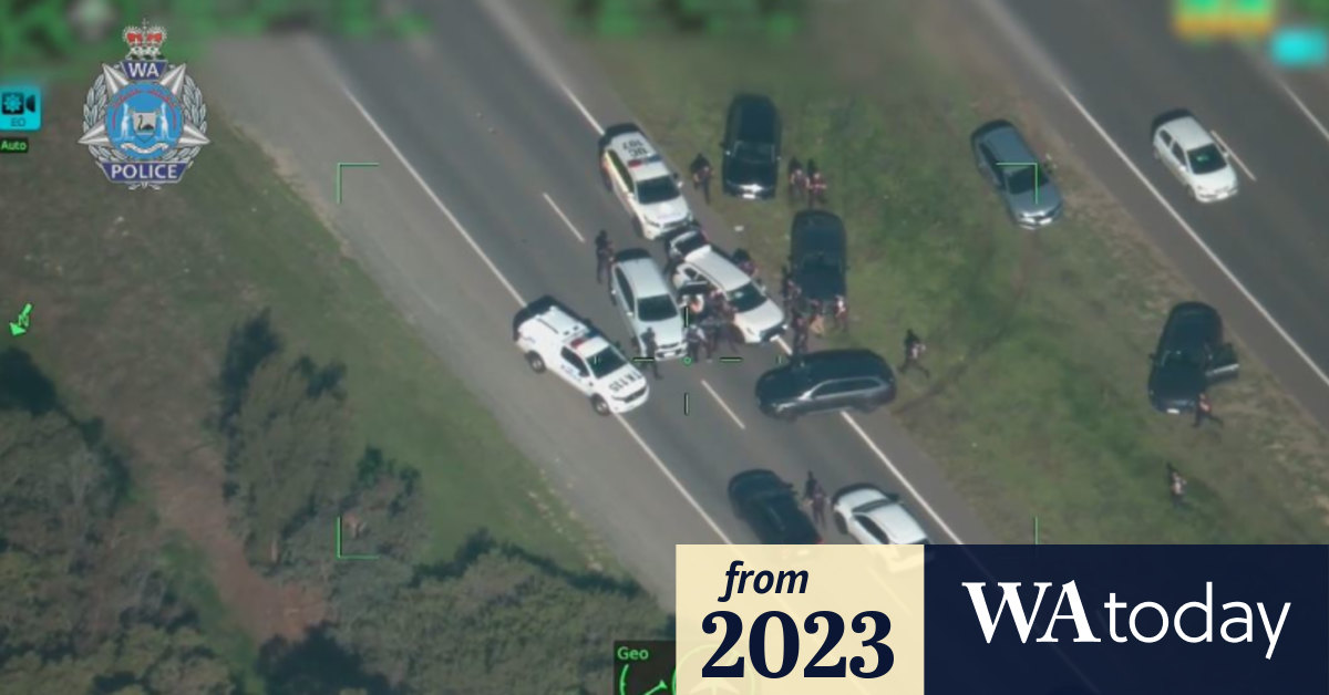 Perth police chase: Extraordinary vision released by WA Police