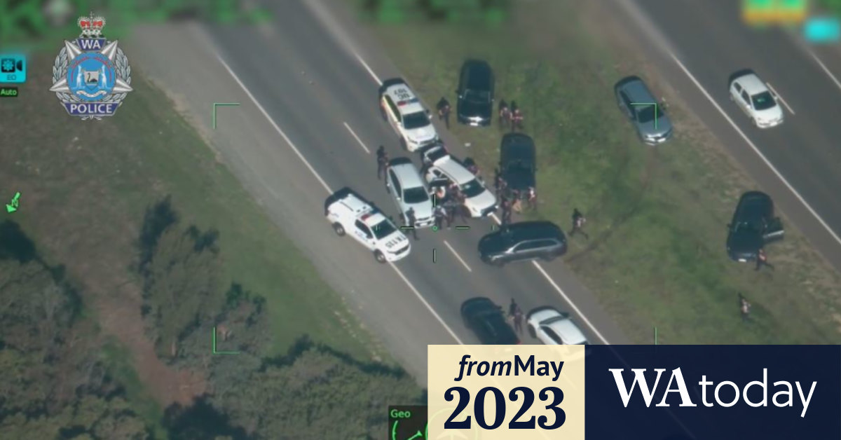 Perth police chase: Extraordinary vision released by WA Police
