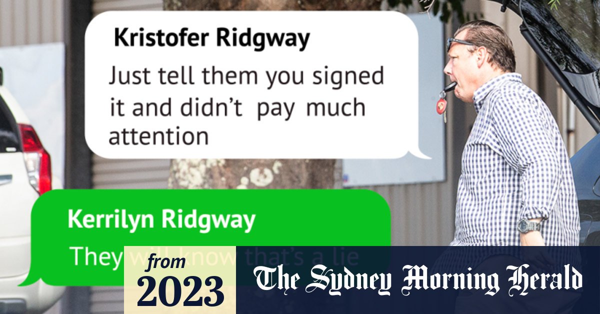 Kristofer Ridgway texts expose stockbroker asking ex to lie to ASIC