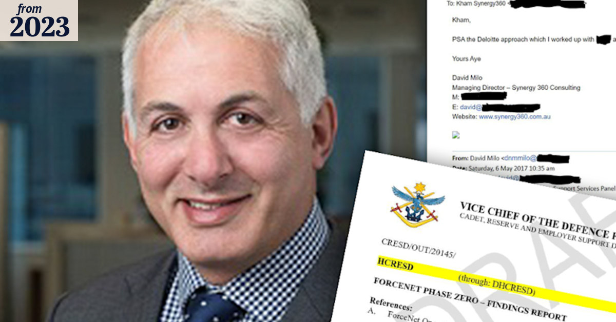 Former Deloitte partner David Milo used confidential Defence documents ...