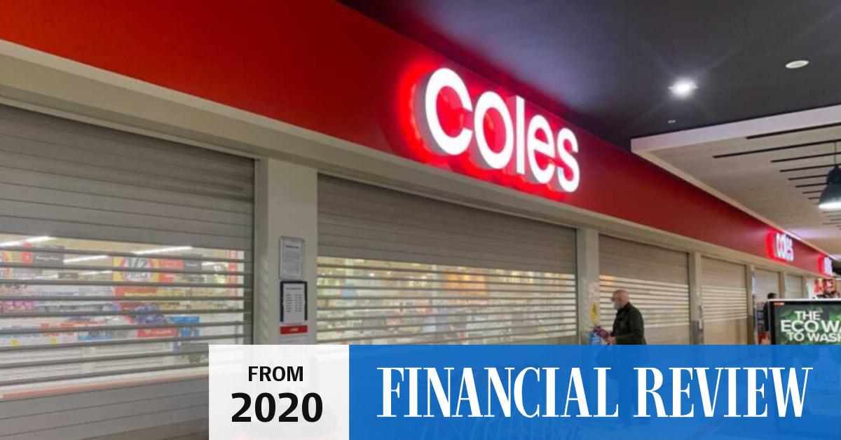 Coles stores closed by tech crash