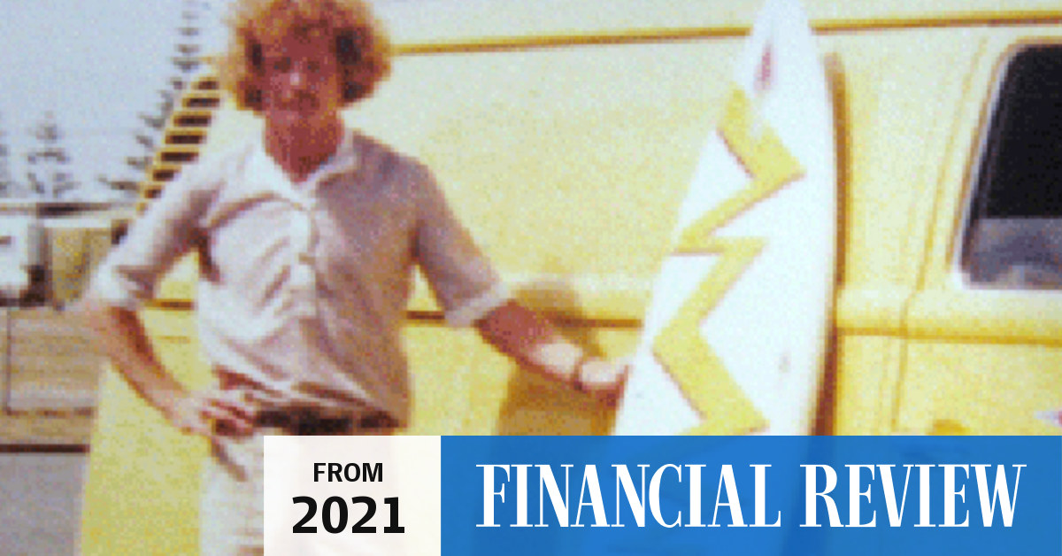 Surfer Nev Hyman and his house of cards