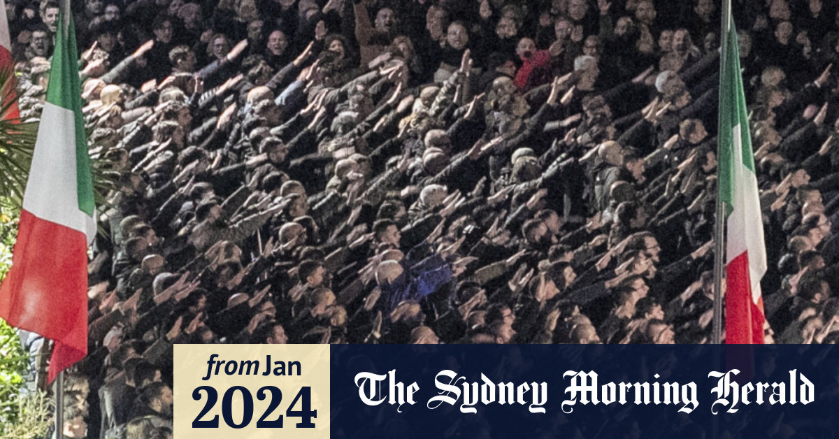 Fascist salute in Italy prompts uproar from opposition parties