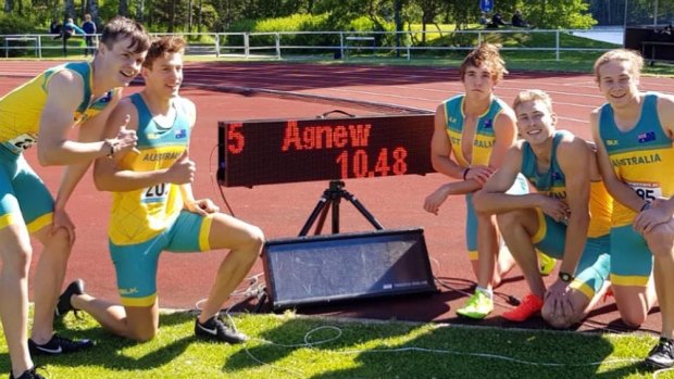 Canberra sprinter Tom Agnew breaks record in Finland