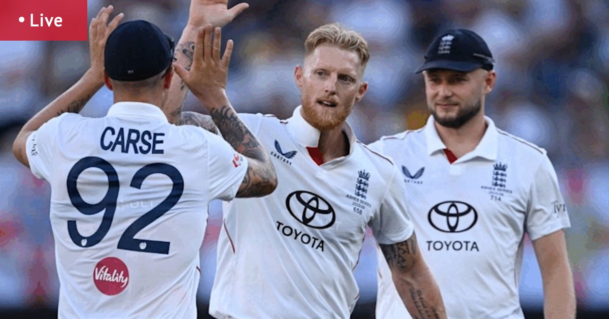 The Ashes 2025 as it happened: Australia v England cricket day 1 scores ...
