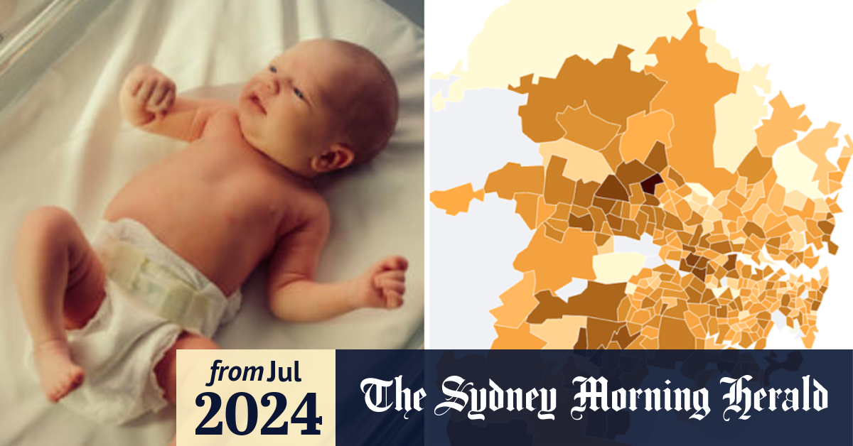 Sydney baby rate drop: fertility rate falling