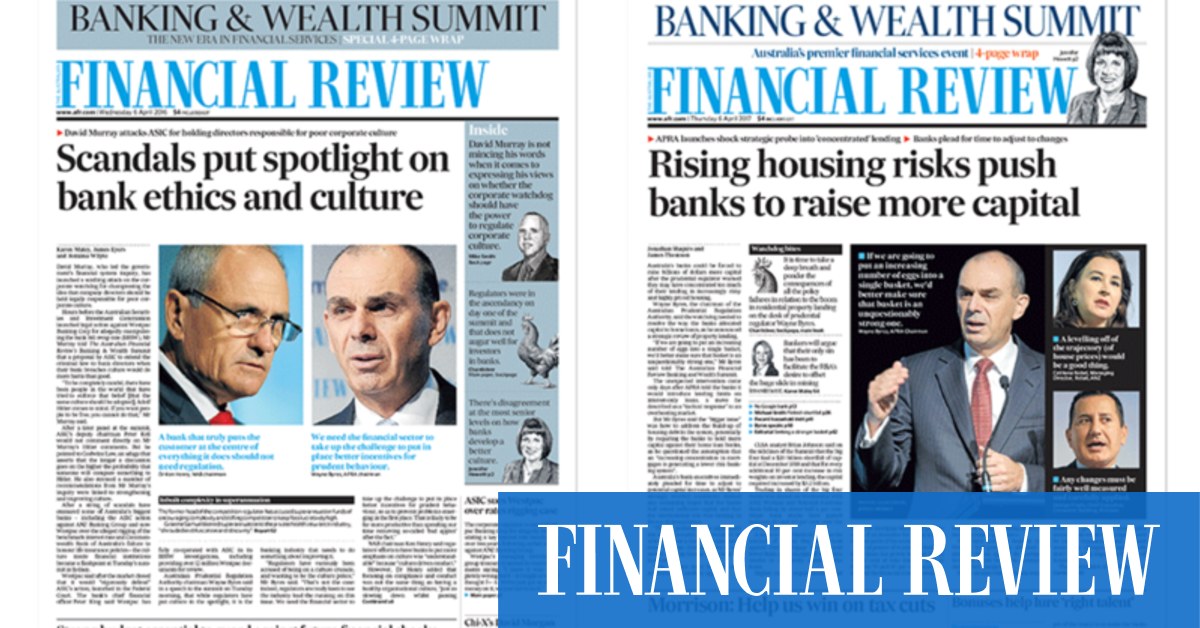 AFR Banking Summit: The Australian Financial Review tells the story of ...