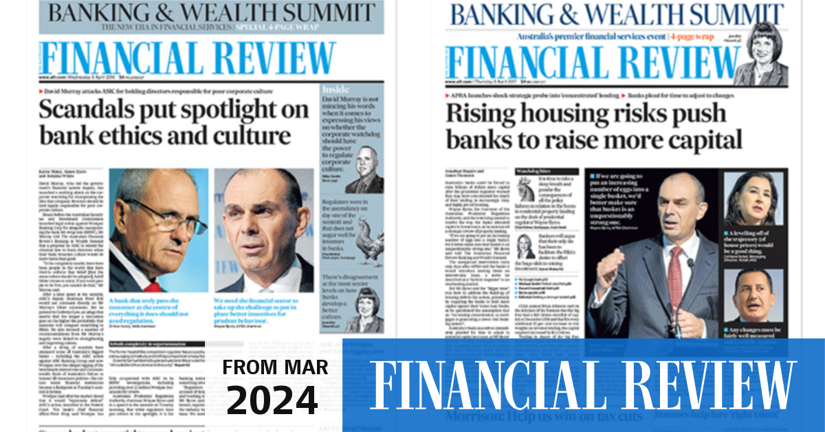 AFR Banking Summit: The Australian Financial Review tells the story of ...