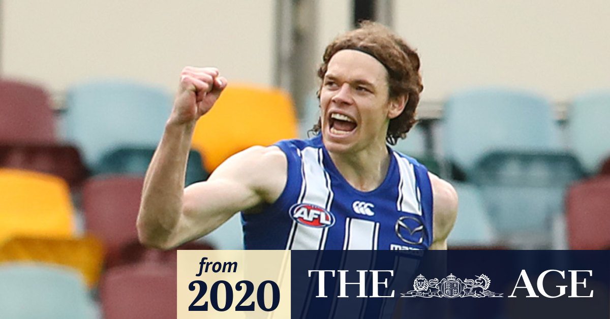 AFL 2020: North Melbourne Kangaroos' Ben Brown meets with Melbourne Demons