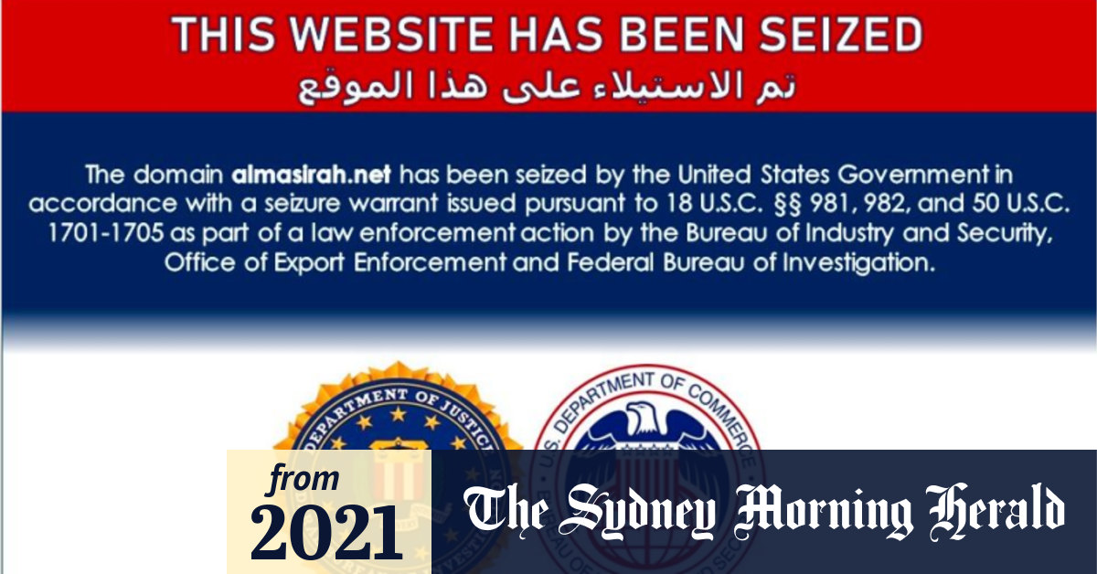 Iran websites say they have been seized by US