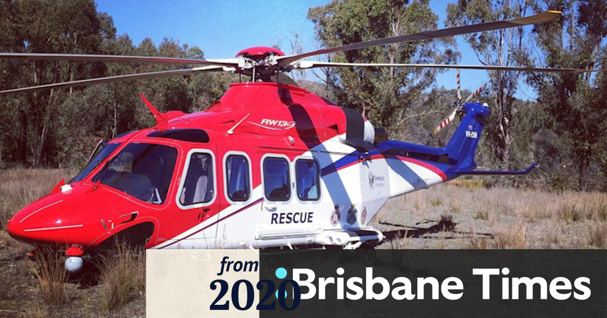 Helicopter crewman 'dragged through trees' during Queensland rescue