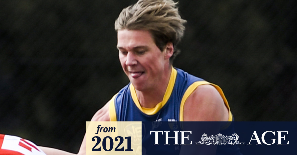 AFL 2021: Canberra defender Angus Baker to train with Essendon Bombers