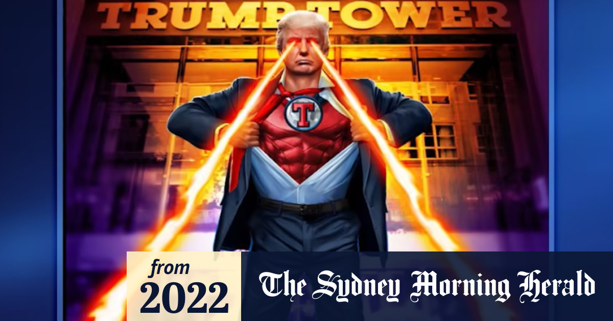 Trump digital trading card collection: Laser-eyed superhero to the ...