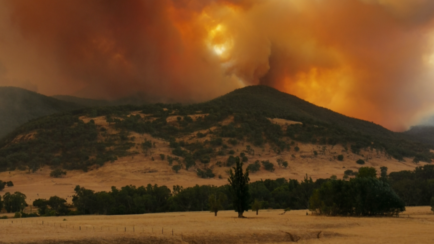 Australia is less humid, which is why bushfires are worse