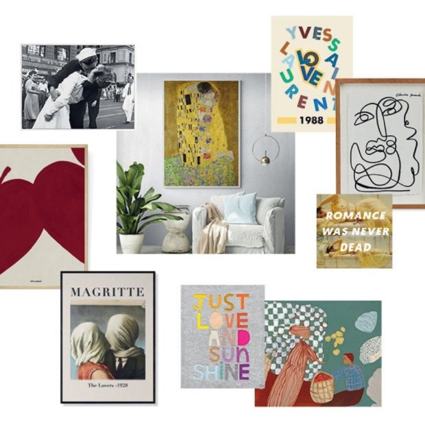 Love-inspired art prints for every style and budget