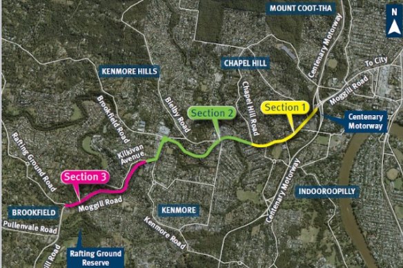 Moggill Rd to get separated cycleway as roundabout plan scrapped