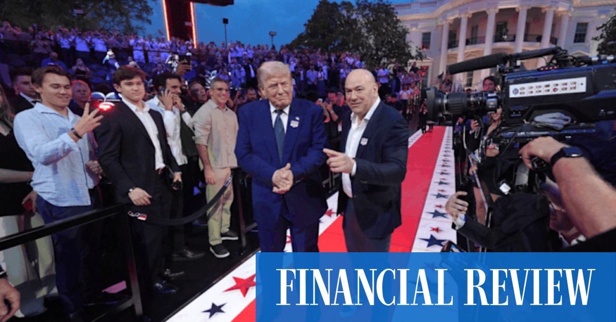 Zuckerberg, Ellison among UFC fans at Trump’s birthday bash