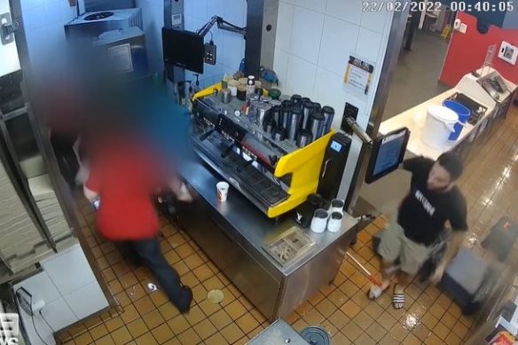 ‘Aggressive’ partner smashed into McDonald’s trying to run down woman ...