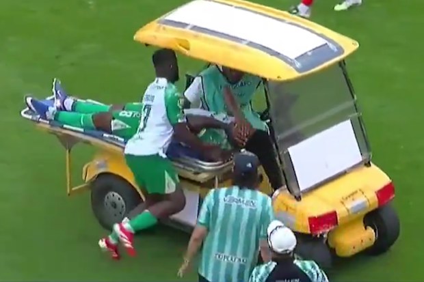Soccer videos 2026: Football player Edison Caicedo Ecuador injured by ...