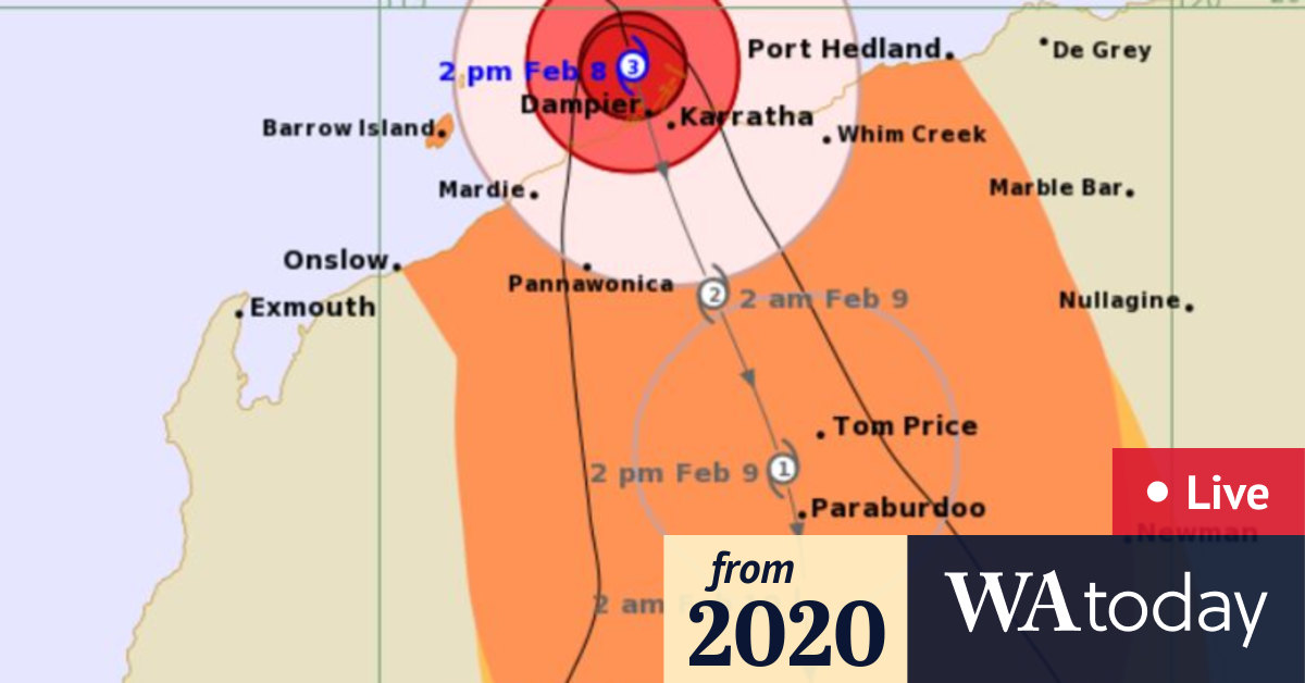 Cyclone Damien closes in on WA coast with Pilbara on red alert | LIVE
