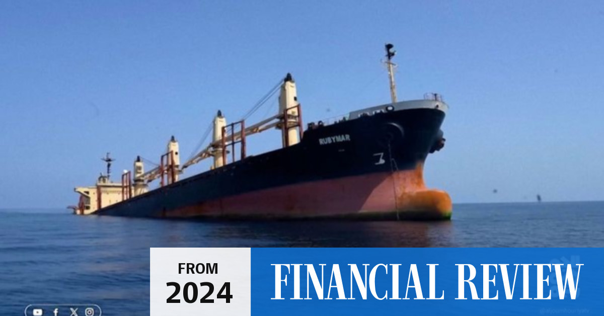 Houthi Red Sea attacks: Rubymar cargo ship sinks after ballistic ...