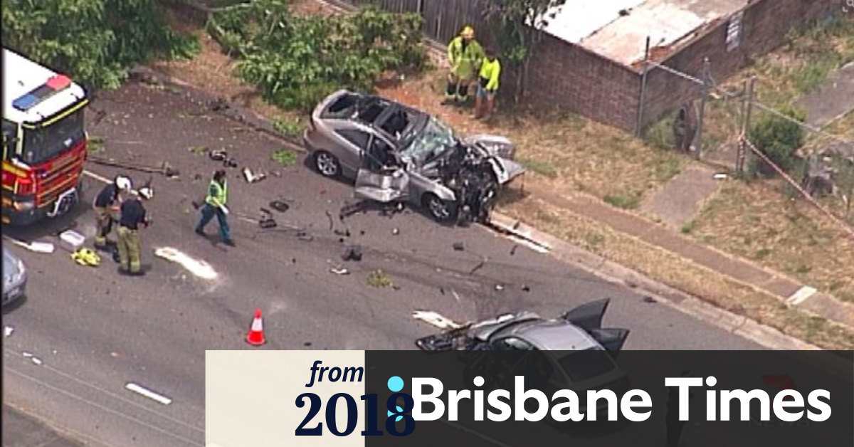 Six people taken to hospital after Brisbane head-on crash