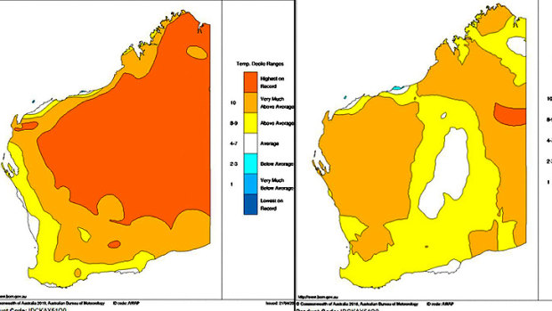 Perth tipped for warmer winter as mapping shows trend to hotter temps ...