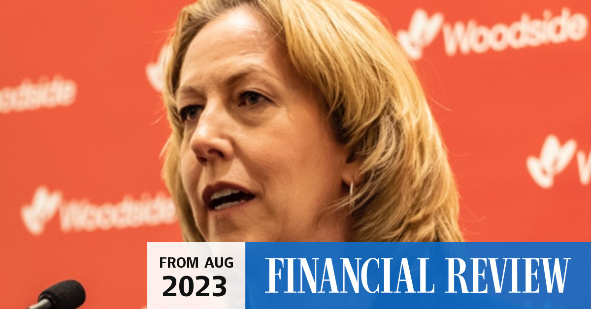 Woodside CEO Meg O’Neill has denounced protesters who trespassed at her ...