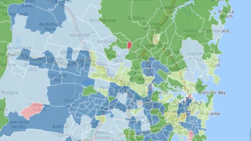 Sydney's young and old: Which age group is most common in your area?