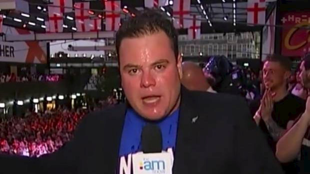 New Zealand reporter attacked on air by angry football fan