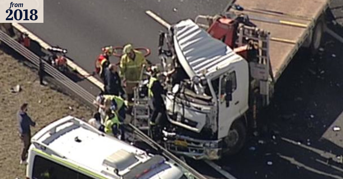 M7 Crash: Multiple-vehicle pile-up sparks chaos at Eastern Creek