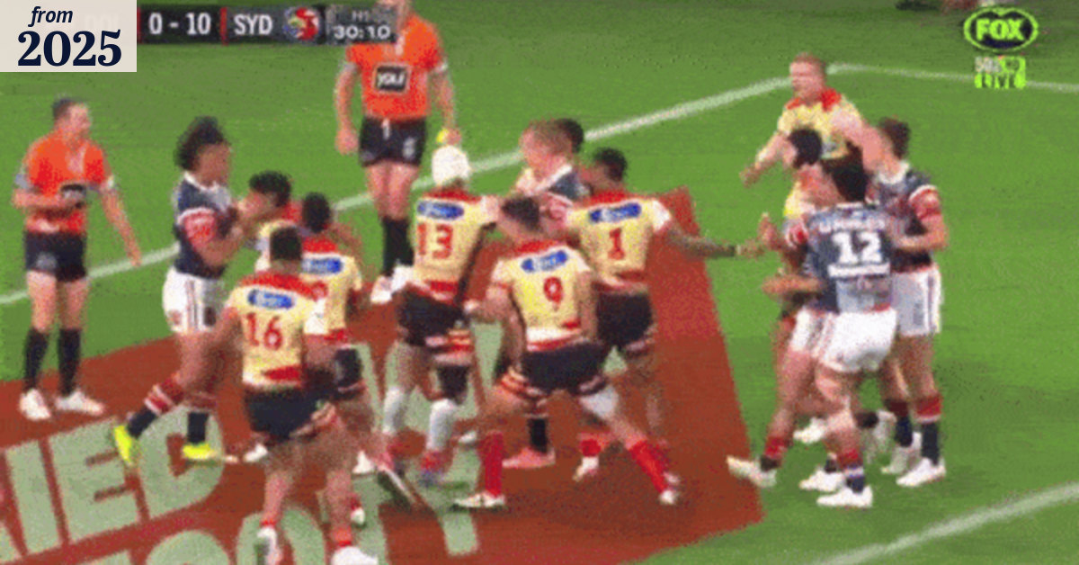 NRL 2025: Four players sent to sin-bin before Sydney Roosters thrash ...