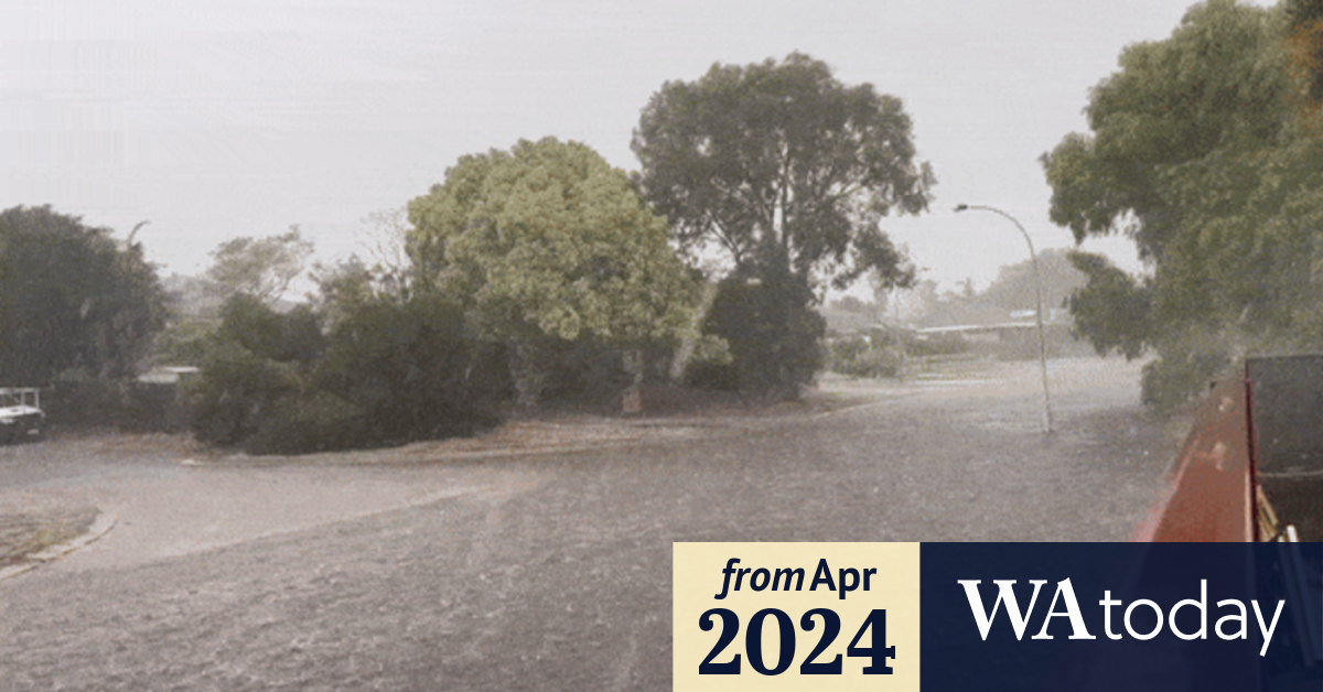 Over 100 millimetres of rain in under an hour in unprecedented Perth storm