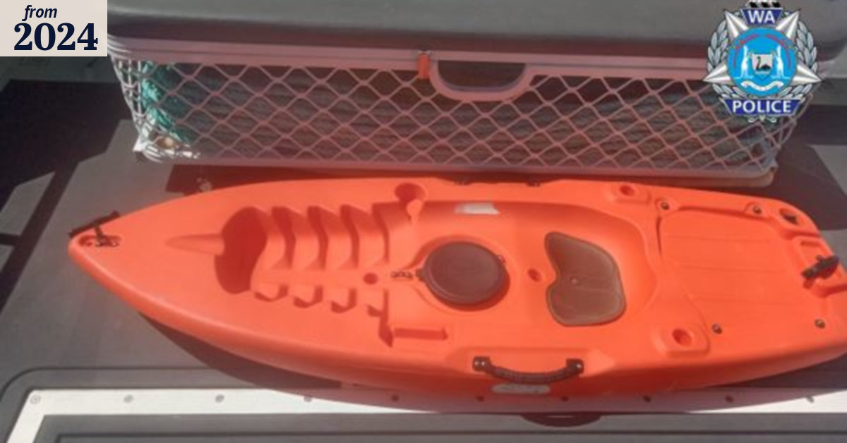 Police speak to owner of upturned kayak found 34 kilometres off Perth coast