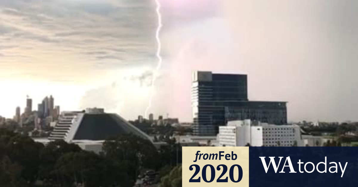 Perth mops up after hail, heavy rainfall hits the city in peak hour