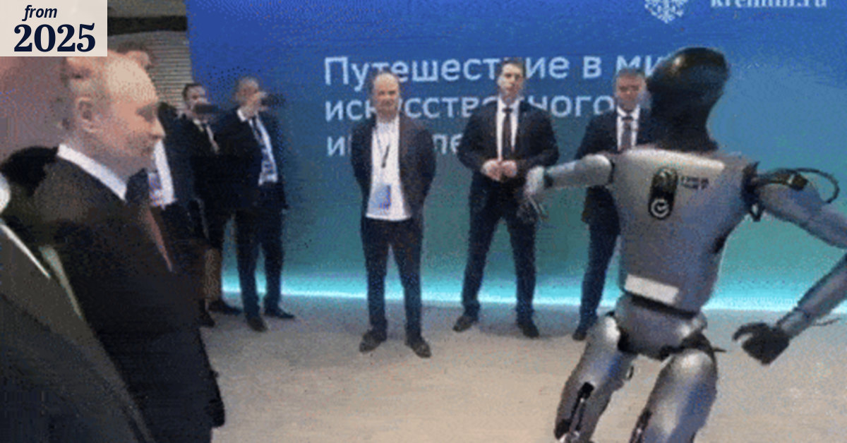 ‘Very beautiful’: A new robot dances for Putin days after embarrassing ...