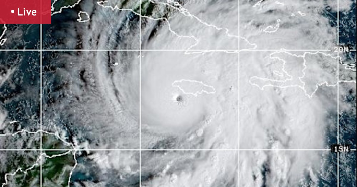 Hurricane Melissa map as it happened: Jamaica hit by Category 5 storm ...