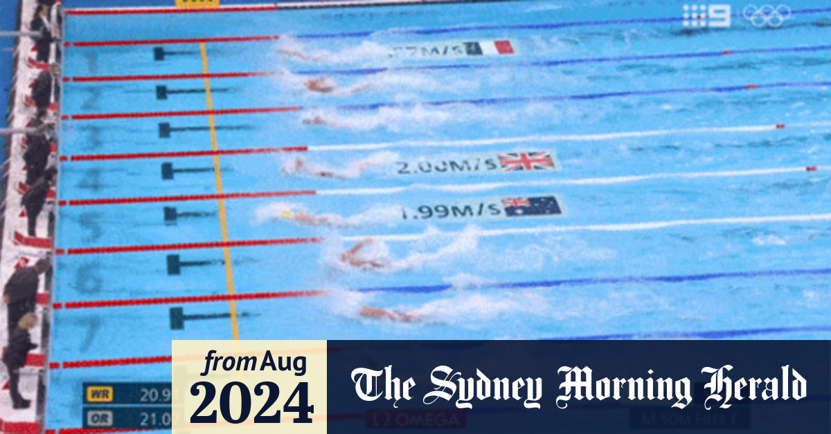 Paris Olympics 2024: Cameron McEvoy wins gold in 50m freestyle final