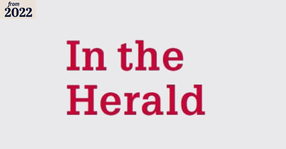 In the Herald: January 25, 1970
