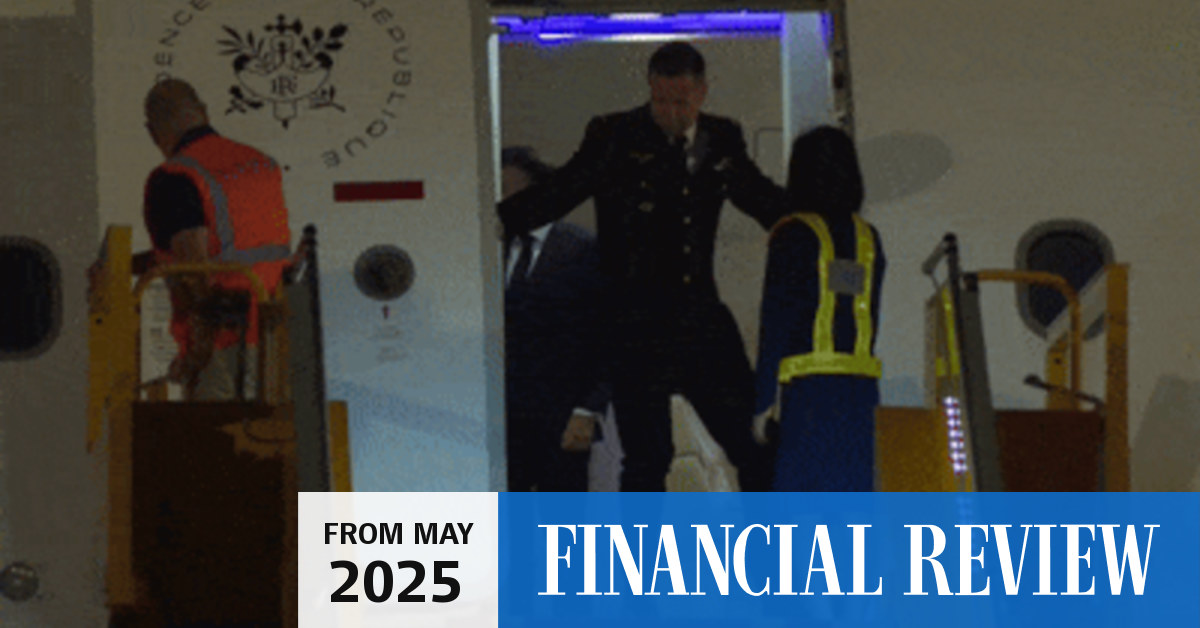 France’s Emmanuel Macron plays down his wife’s face push