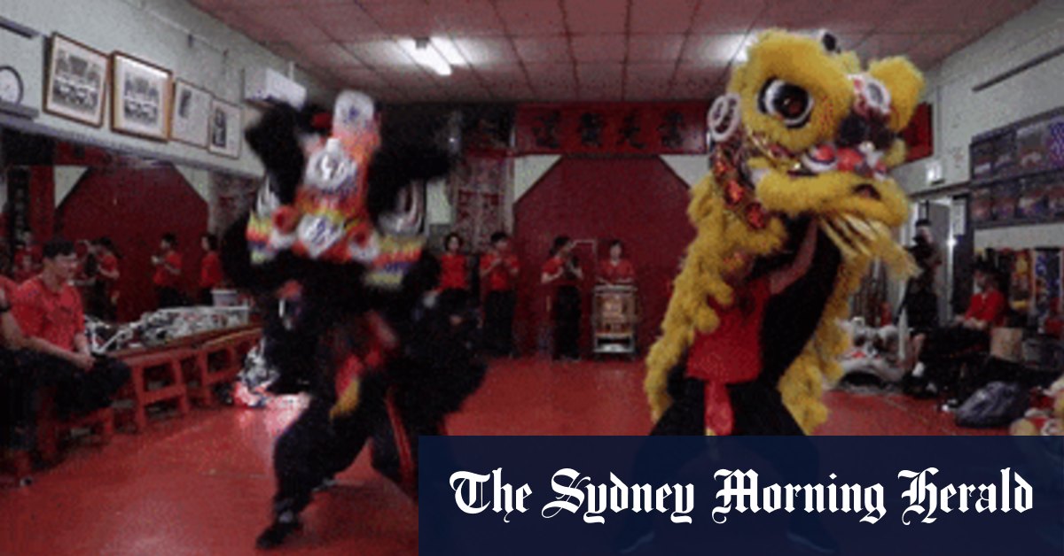Lion dance training in Australia