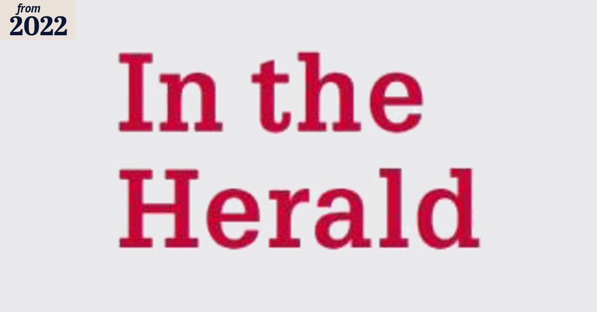 In the Herald: September 22, 1973