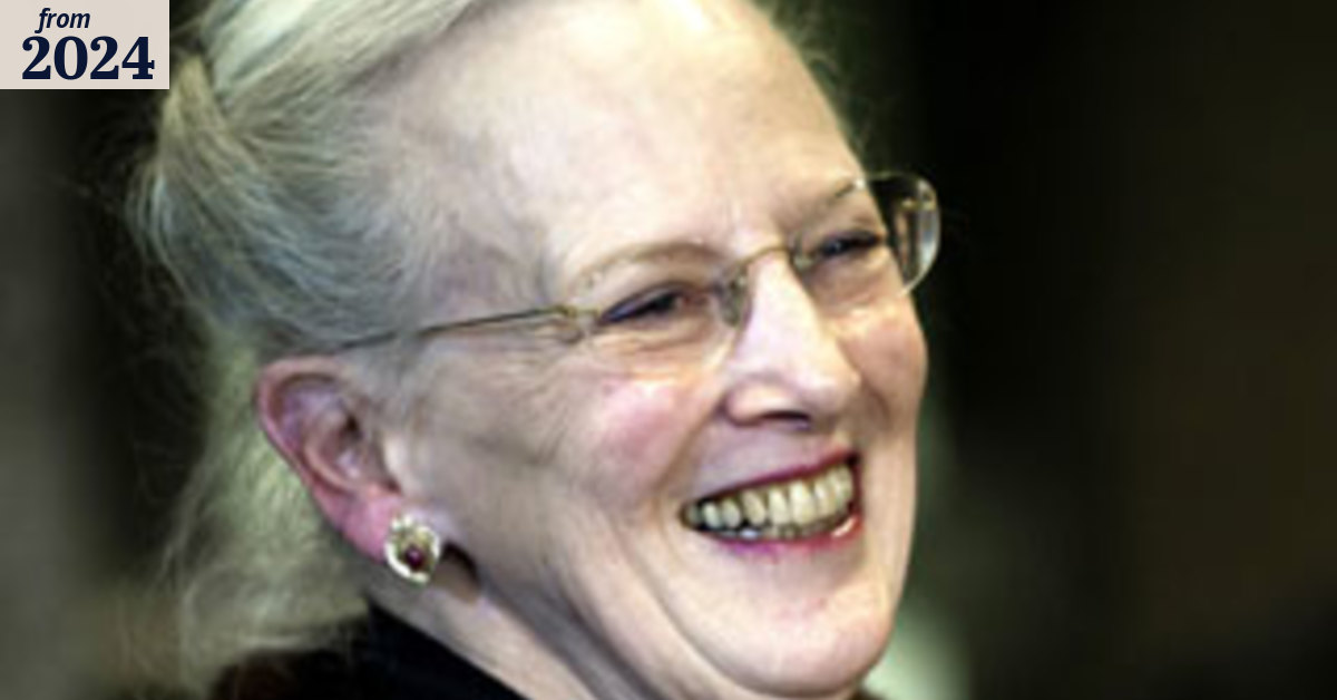 Smoking Queen Margrethe, the longest ruler in 1200 years of Danish royalty