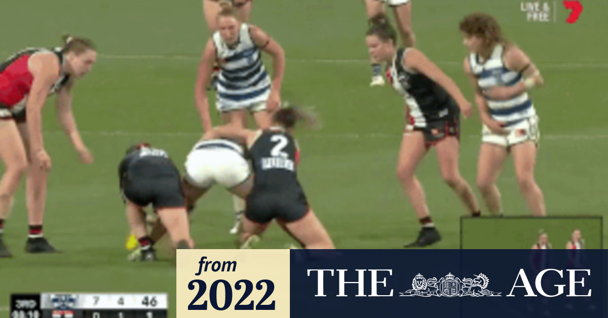 AFLW 2022: Cats’ Prespakis banned for two matches for dump tackle ...