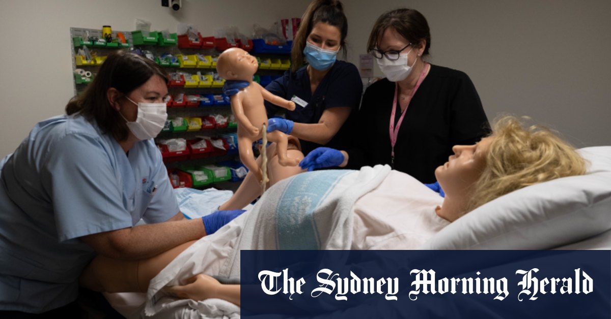 Birthing robot trains Royal Hospital for Women staff to deal with real ...