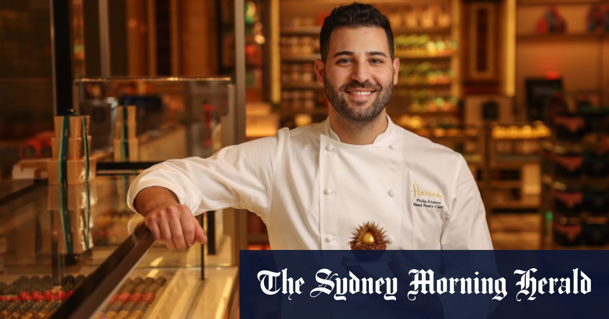 Phil Khoury, the Australian head pastry chef at Harrods