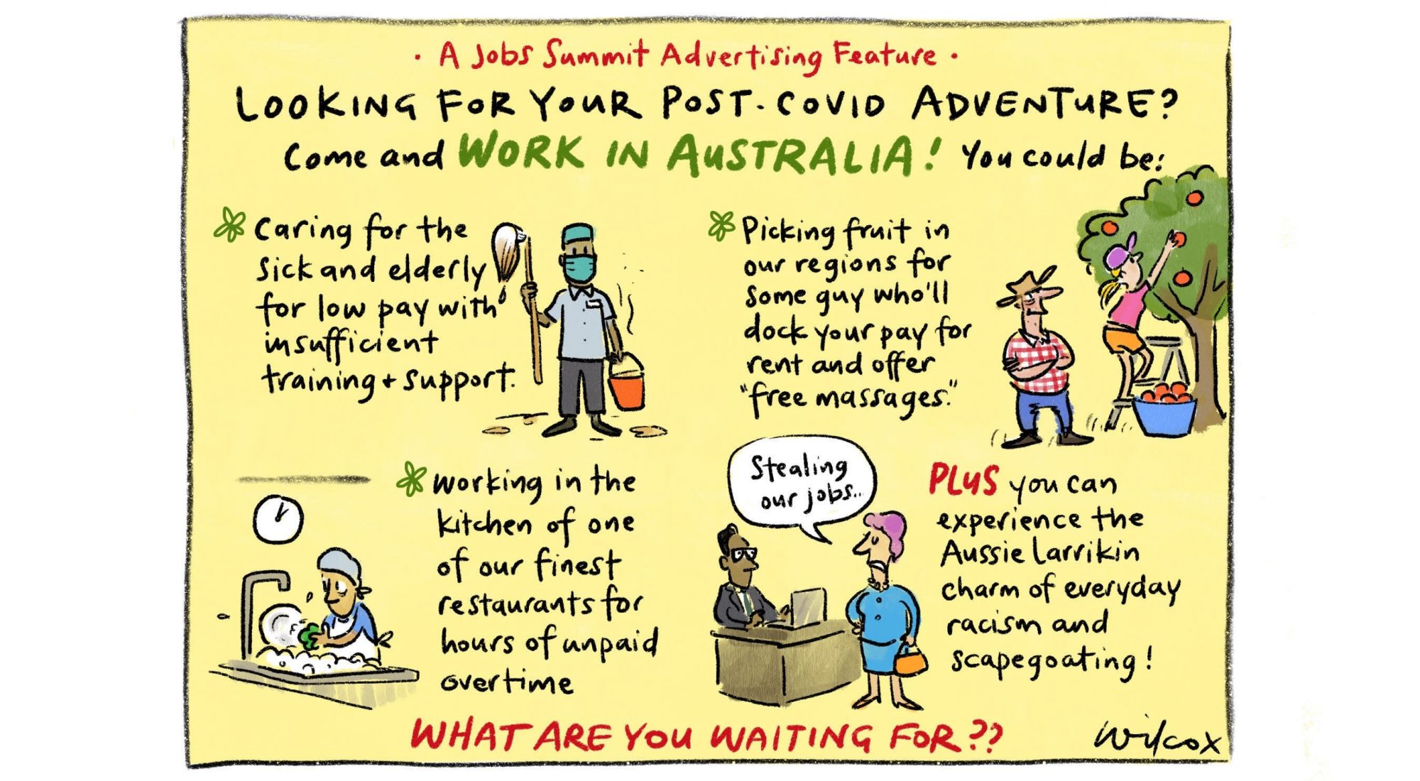 Come Work in Australia : r/editorialcartoons