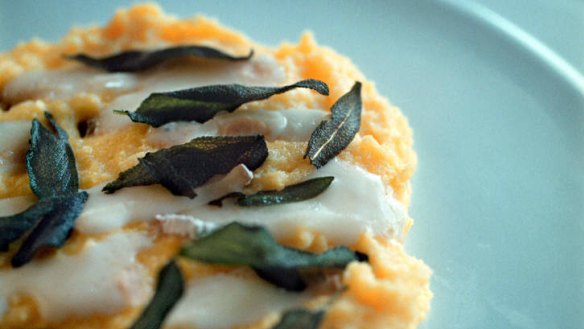 Polenta with Taleggio and sage